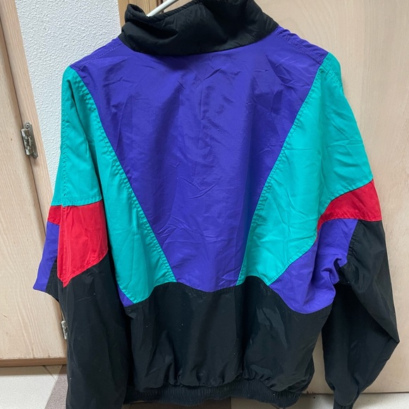 contour | Jackets & Coats | Rare Vintage 9s Color Block Windbreaker ...